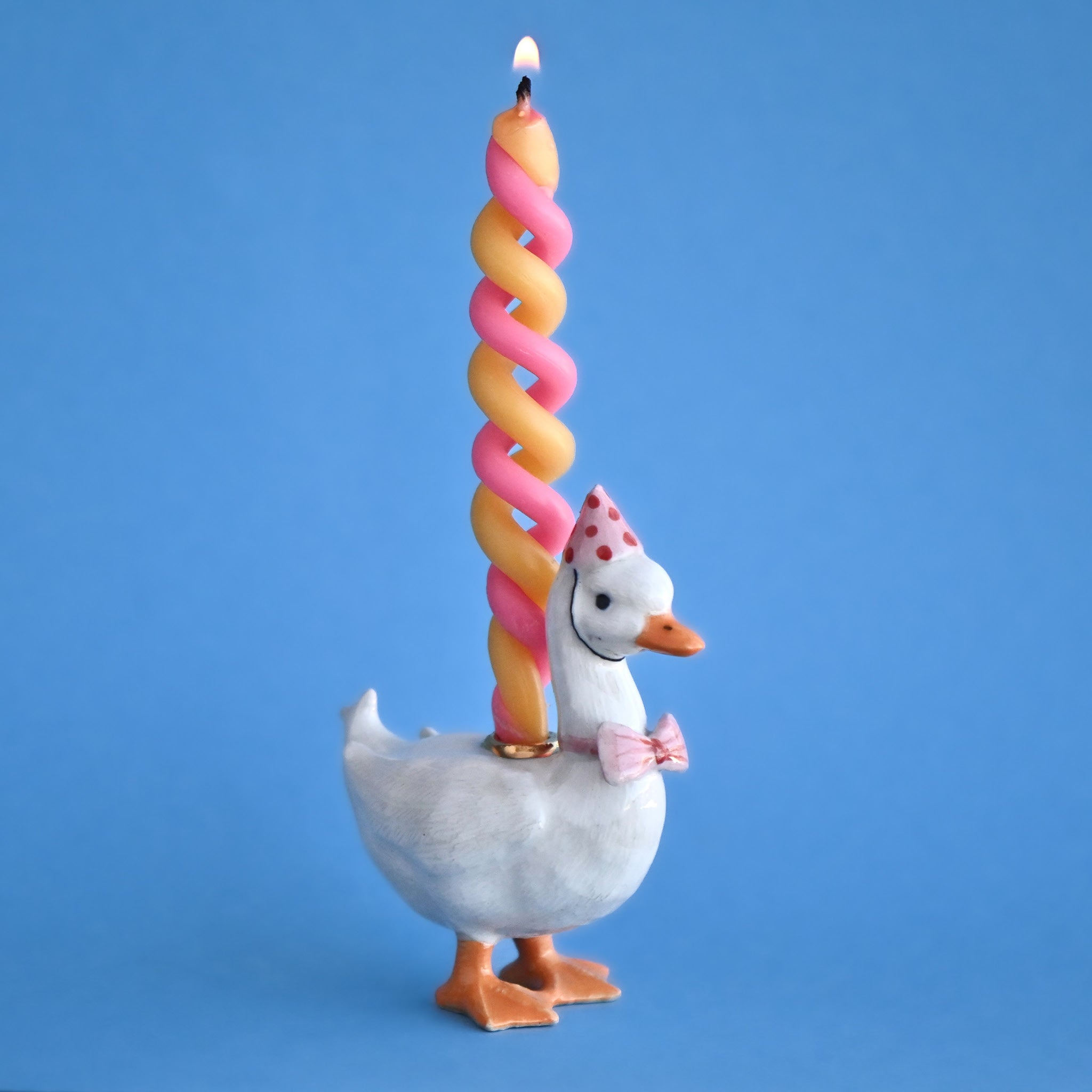 Goose Cake Topper 🦢(Pink)💗 | ⛺️ Camp Hollow Porcelain Party Animal